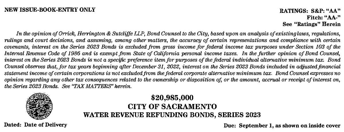 Official Statements | City of Sacramento